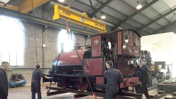 Historic steam engine makes tracks to Aber for refurbishment | cambrian ...