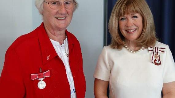 Joy delighted to receive BEM | cambrian-news.co.uk