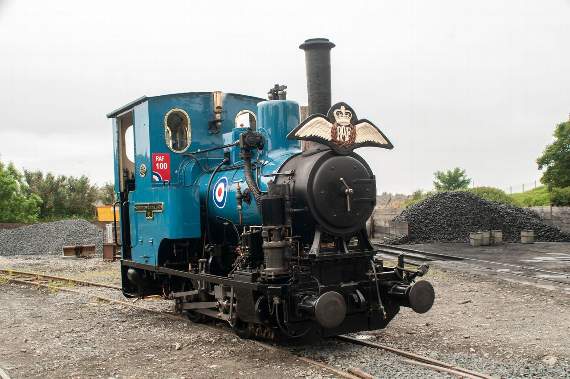 Historic loco back on track in finest RAF livery | cambrian-news.co.uk