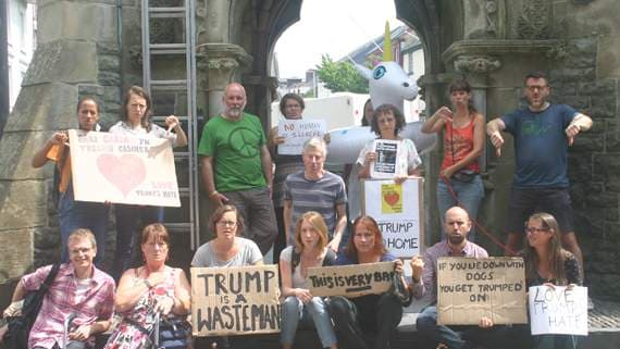 Protesters ‘disgusted’ by Trump's ‘hate-filled rhetoric’ | cambrian ...