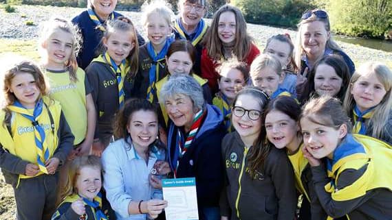 Brownies helper receives Queen's Guide Award | cambrian-news.co.uk