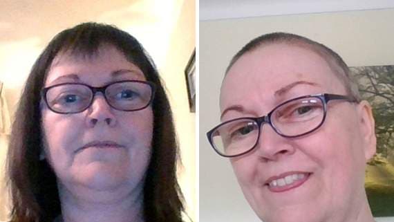 Maria braves the shave for Macmillan | cambrian-news.co.uk