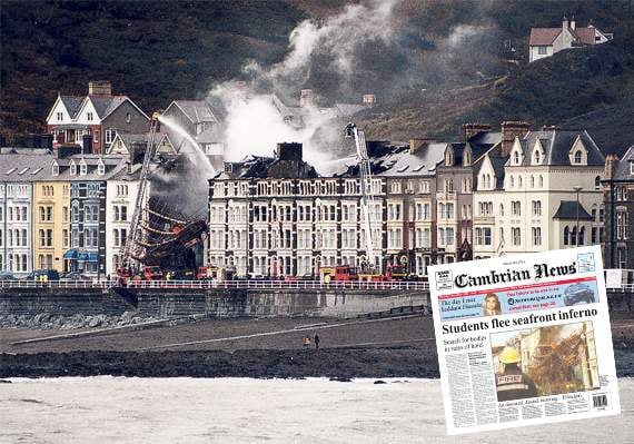 A look back at devastating Aberystwyth seafront blaze | cambrian-news.co.uk