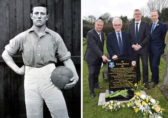 Former Aberystwyth Town player’s headstone unveiled | cambrian-news.co.uk