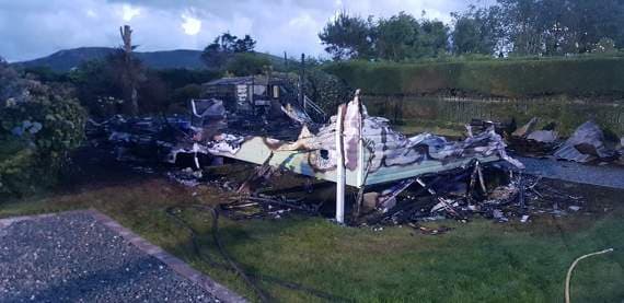 Arrest after holiday park caravan was set on fire | cambrian-news.co.uk