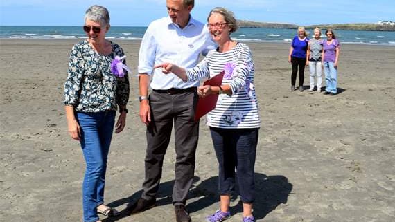 Logo to be drawn in sand to promote WASPI campaign | cambrian-news.co.uk