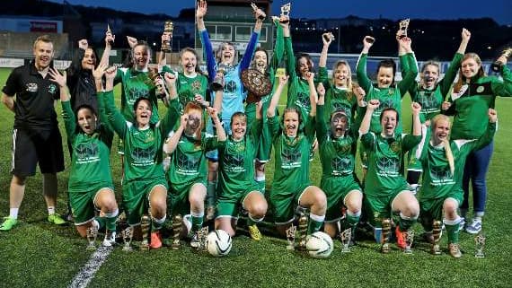 Tregaron ladies celebrate double | cambrian-news.co.uk