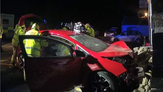 Driver crashed into pub and left girlfriend trapped in wreckage ...