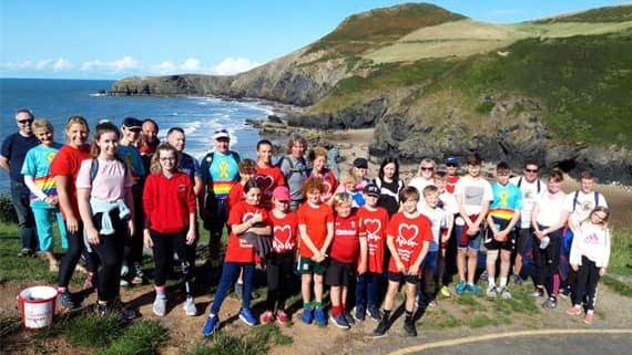 Brave youngsters raise thousands for charity | cambrian-news.co.uk