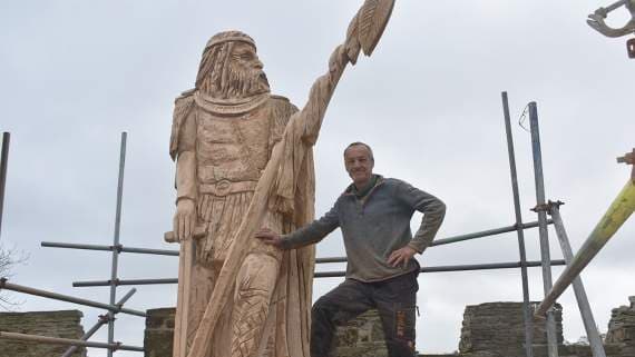 Sculpture of Cardigan Castle builder unveiled | cambrian-news.co.uk