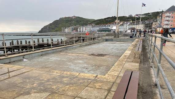 Aberystwyth prom paddling pool to be turned into seating area ...