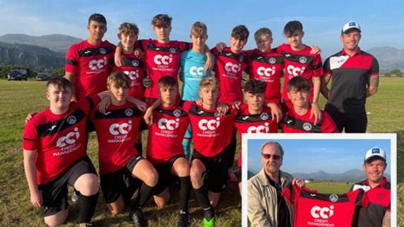 ‘Brilliant’ new kit and sponsors for Porthmadog FC Juniors | cambrian ...