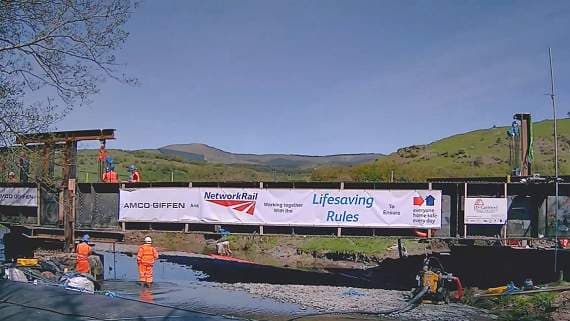 Work completed to raise railway bridge | cambrian-news.co.uk