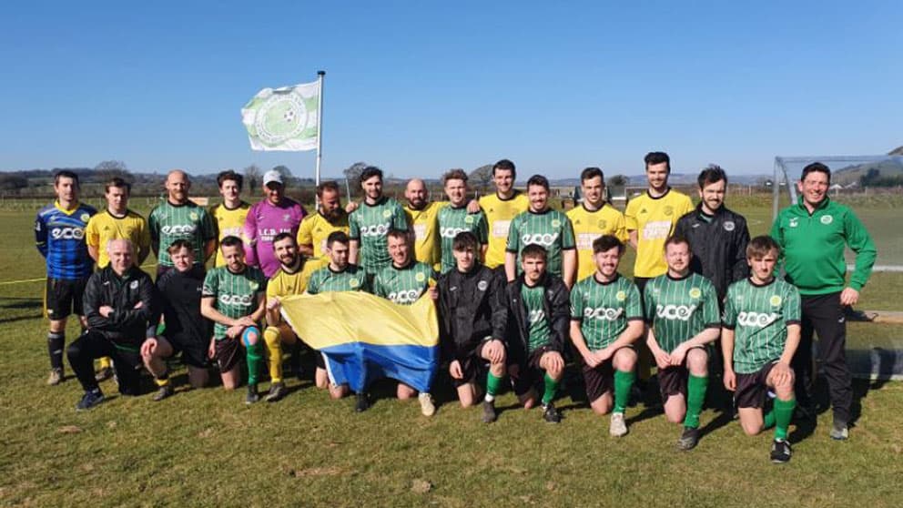 Tregaron Turfs dig deep for Ukraine appeal | cambrian-news.co.uk
