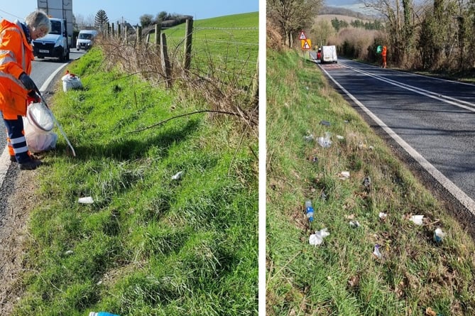 Campaign launched to tackle litter along our roads | cambrian-news.co.uk