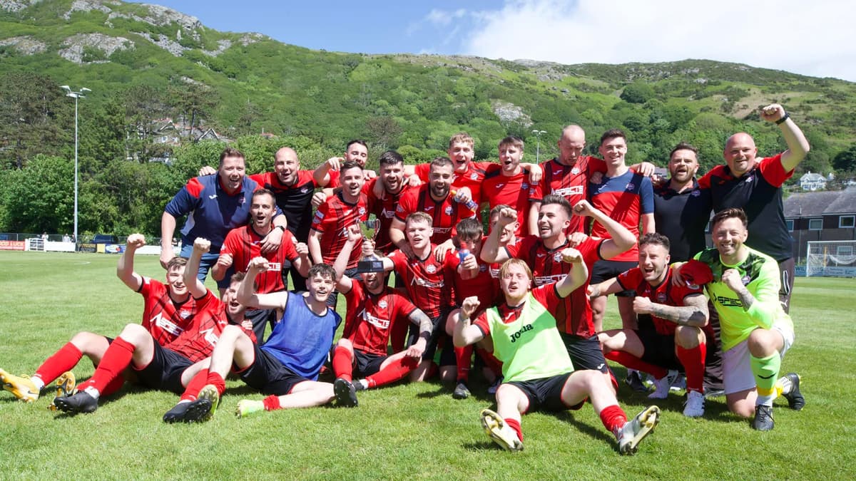 Rhys Alun nets hat-trick as Port secure promotion | cambrian-news.co.uk