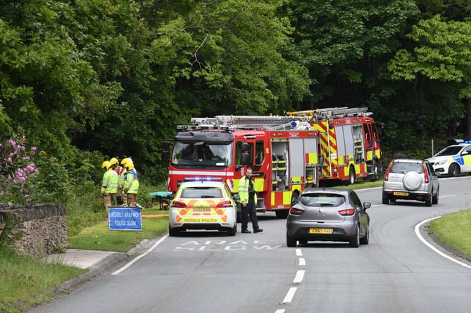 Person airlifted following collision along A496 | cambrian-news.co.uk
