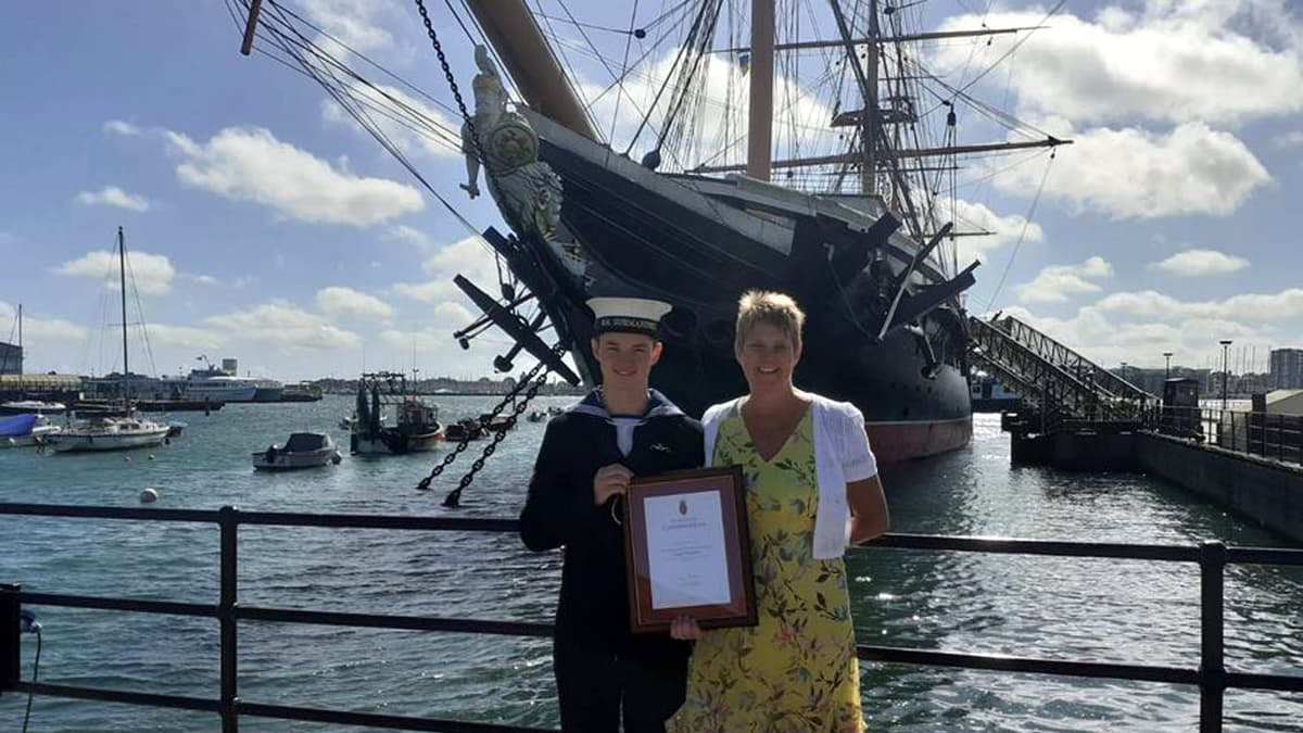 Royal Navy engineer ‘honoured’ with award | cambrian-news.co.uk