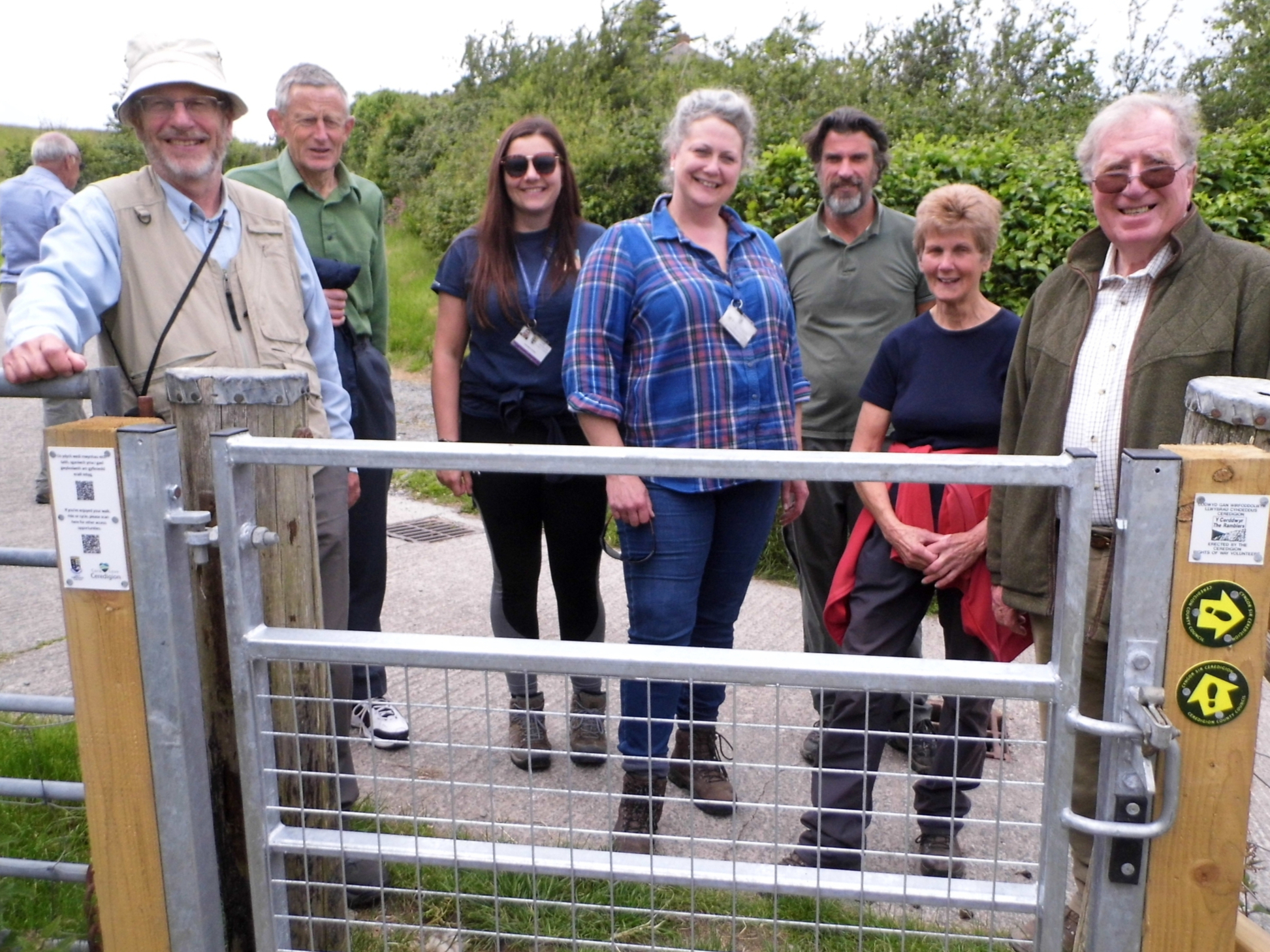 Ramblers celebrate installation of new gates | cambrian-news.co.uk