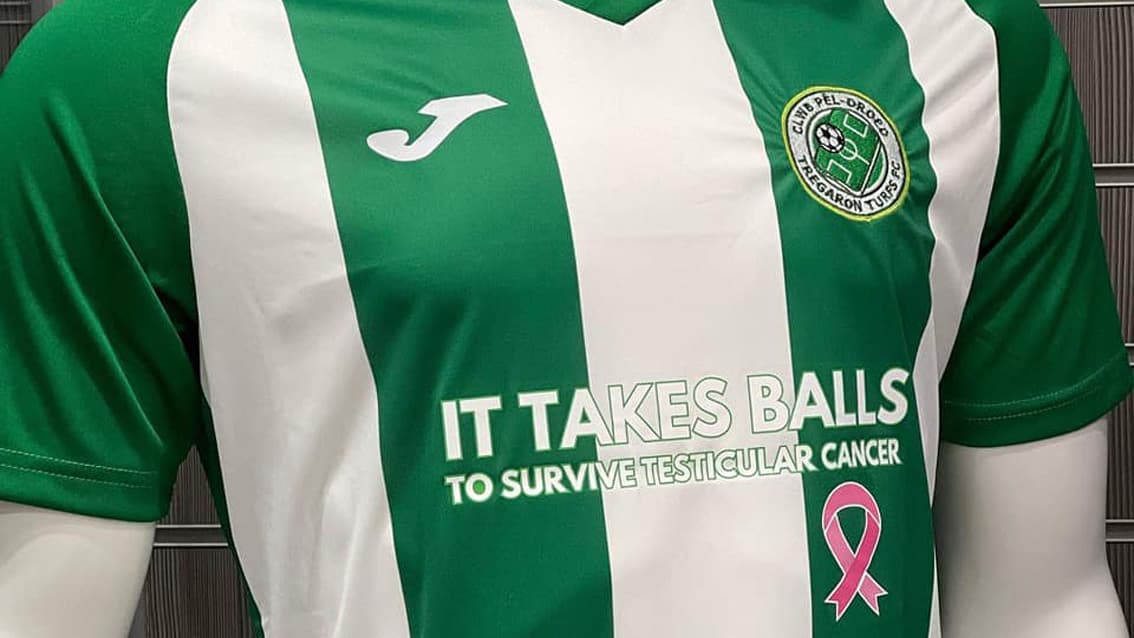 New Turfs kit raises awareness of testicular cancer | cambrian-news.co.uk