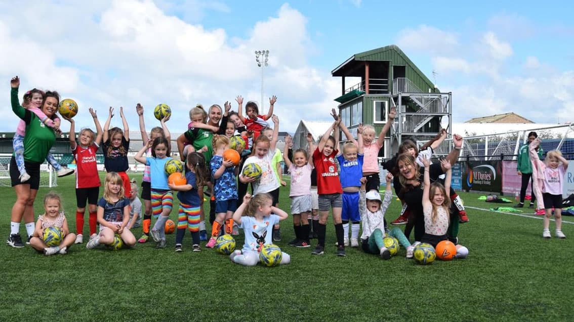 Aber Town Women up for national award for work with grassroots football ...