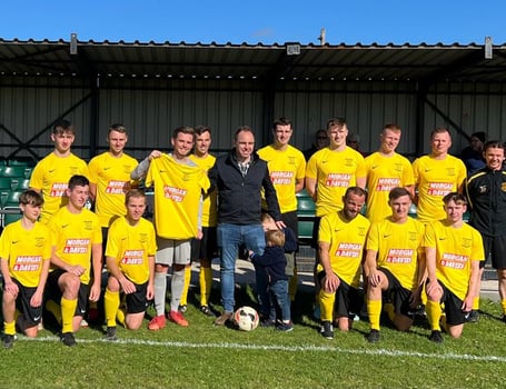 Aberaeron new kit sponsored by Morgan & Davies | cambrian-news.co.uk