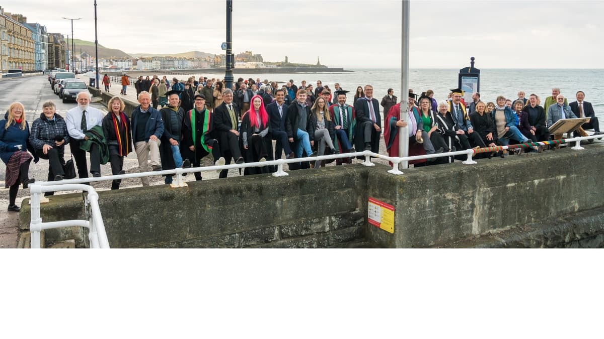 Kicking the bar to celebrate 150 years of Aberystwyth University ...