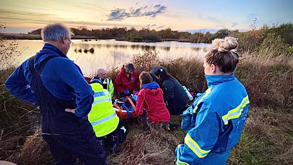 Borth Bog: Man, 73, rescued after falling in bog whilst taking ...