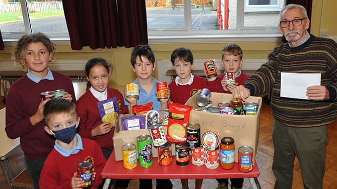 Kind-hearted pupils donate boxes of products to local foodbank ...