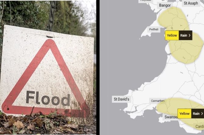 Forecasters issue heavy rain warning | cambrian-news.co.uk