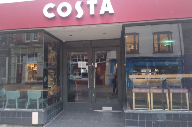 Costa confirms it has closed its Aberystwyth high street coffee shop ...