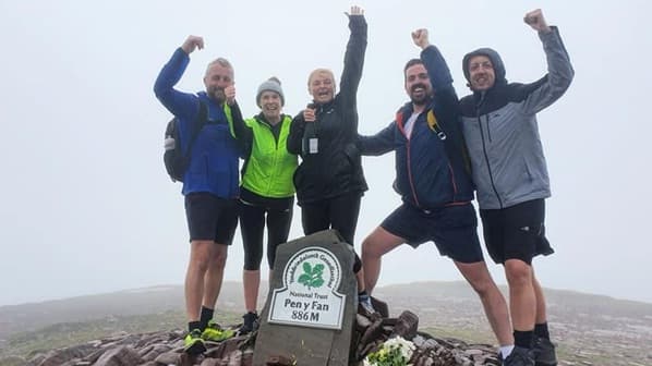 Friends in three peaks challenge raise £1,300 | cambrian-news.co.uk