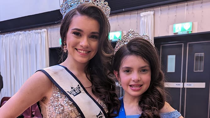 Pentrefelin sisters successful at Young European Miss International ...