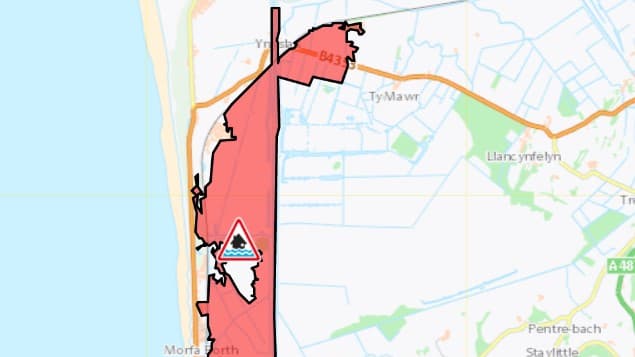 Flood warning issued in Borth | cambrian-news.co.uk