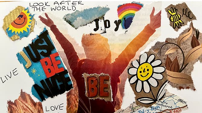 Artist leads workshop of collage, creative writing and collaborative ...