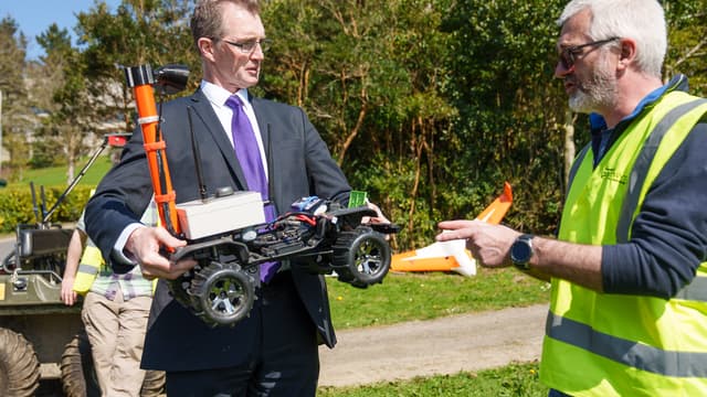 Secretary of State for Wales visits 'world-class research' at Aber Uni ...