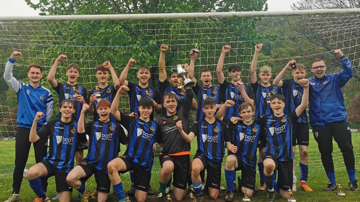 Hat-trick for Davies as Felinfach lift the Ceredigion League Youth Cup ...