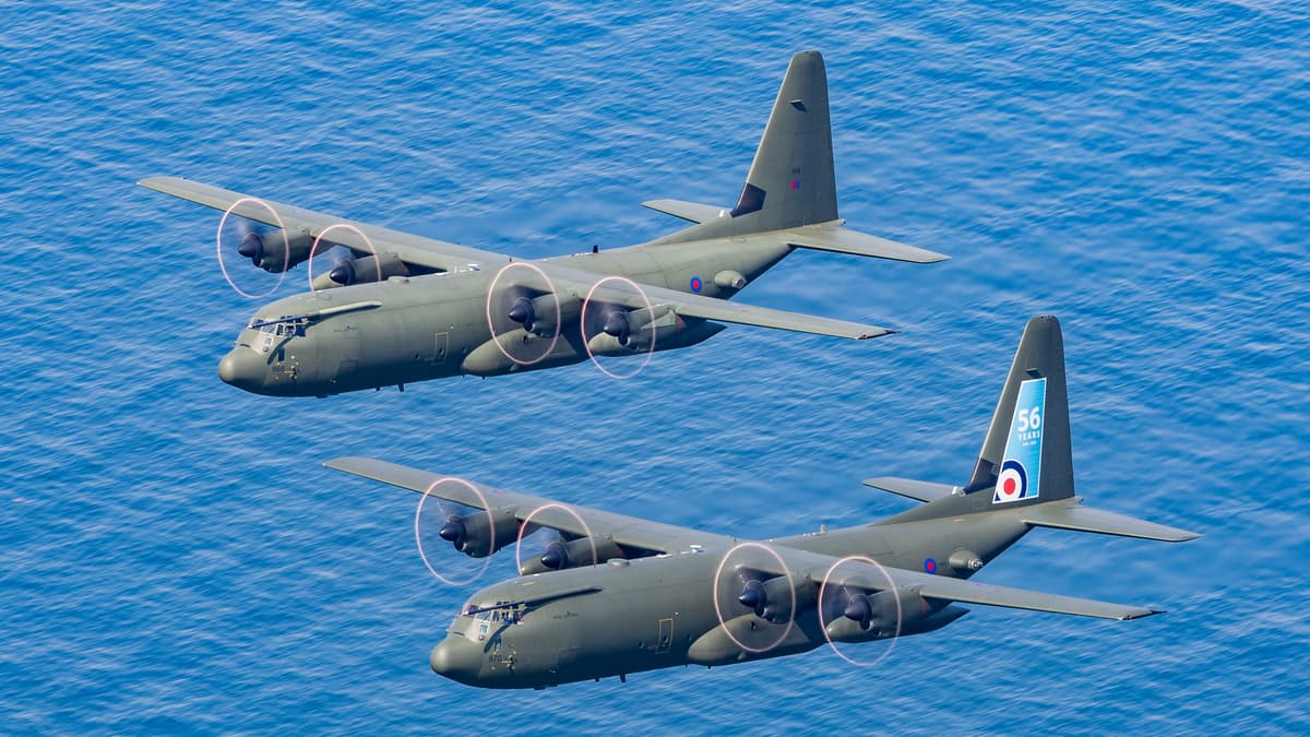 One last spin through the Mach Loop before retirement for RAF Hercules ...