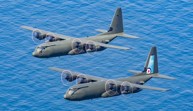 One last spin through the Mach Loop before retirement for RAF Hercules ...