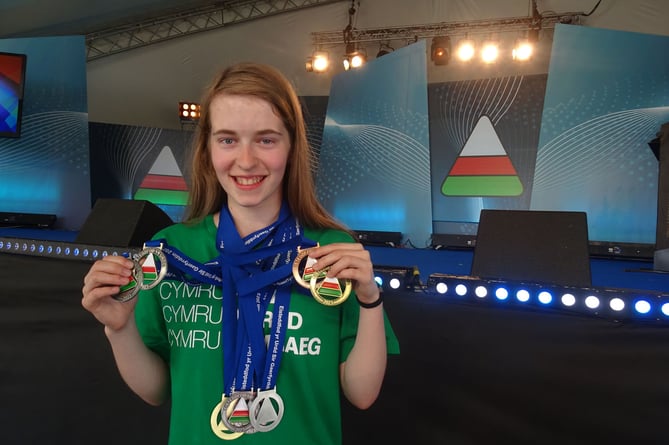 Cardigan's Lleucu-Haf shines with 13 medals at Urdd Eisteddfod ...