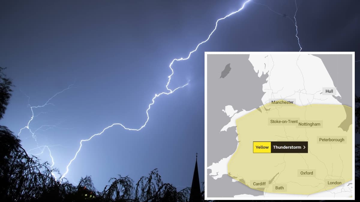 Yellow warning issued for thunderstorms and heavy showers | cambrian ...