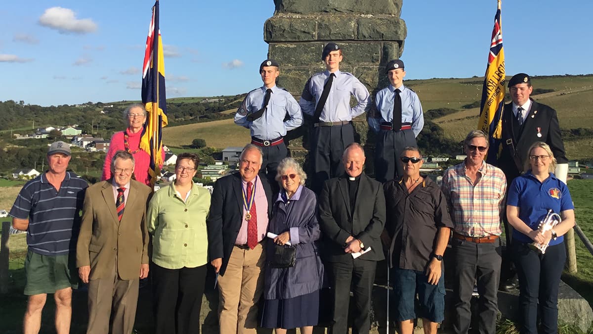 Royal British Legion holds annual Borth cliff-top memorial service ...