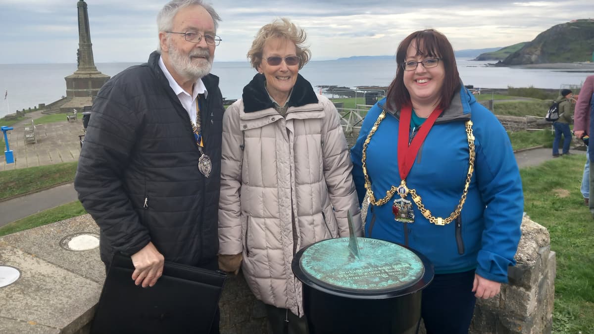 Aberystwyth Rotary unveil anniversary sundial | cambrian-news.co.uk