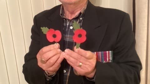Newcastle Emlyn veteran gets behind plastic-free poppy | cambrian-news ...