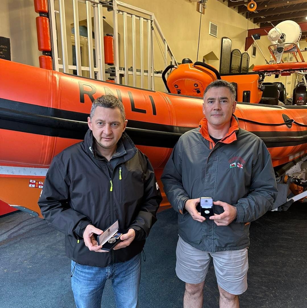 Criccieth pair receive RNLI awards for long service | cambrian-news.co.uk