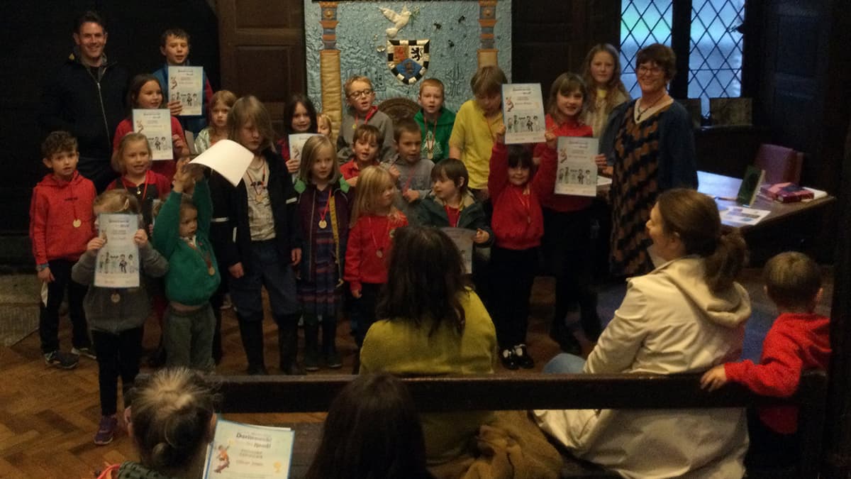 Eurig Salisbury joins celebration as Machynlleth children complete ...