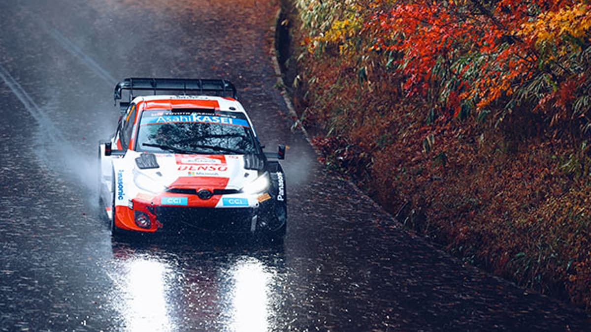Elfyn Evans excels in extreme wet to lead Rally Japan after day two ...