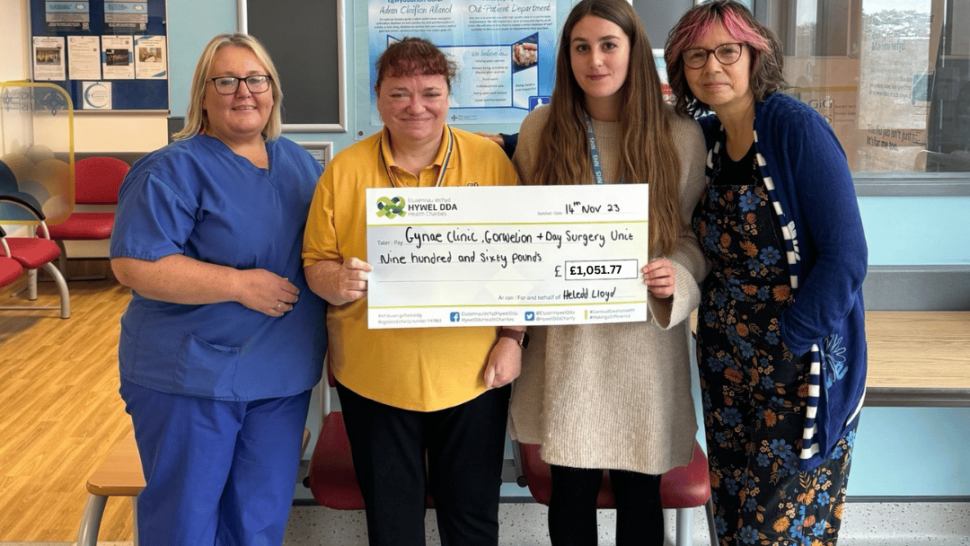 Heledd's cake and coffee morning raises more than £1,000 for Bronglais ...