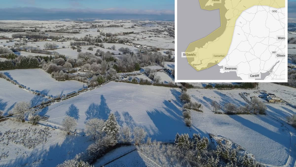 Snow warnings issued across west and north Wales for the week ahead ...