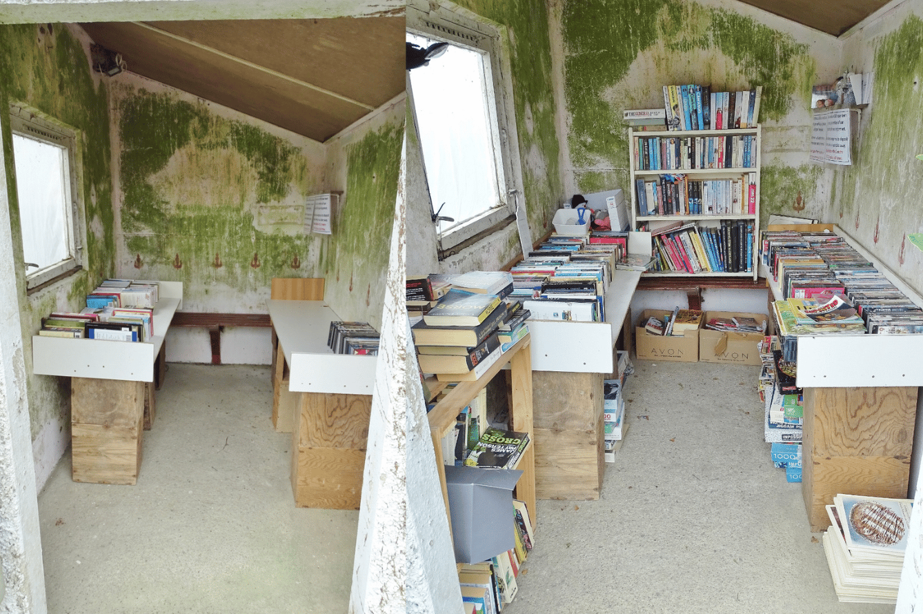 Community transforms disused bus shelter into library | cambrian-news.co.uk
